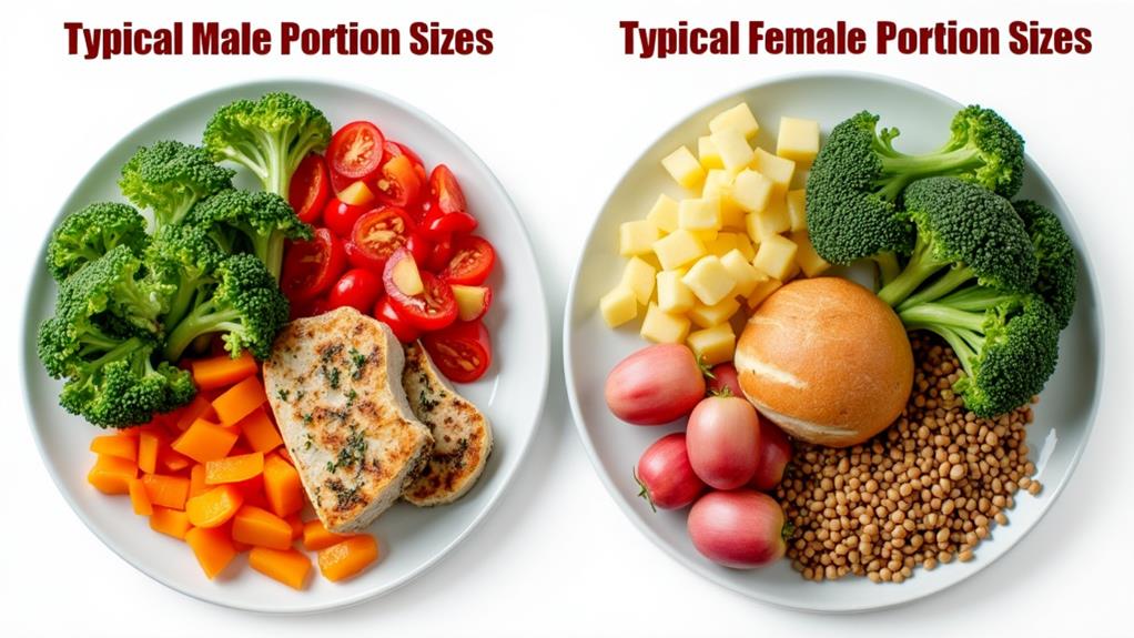 Male Vs Female Nutrition: a Portion Size Guide - LickingSpoon